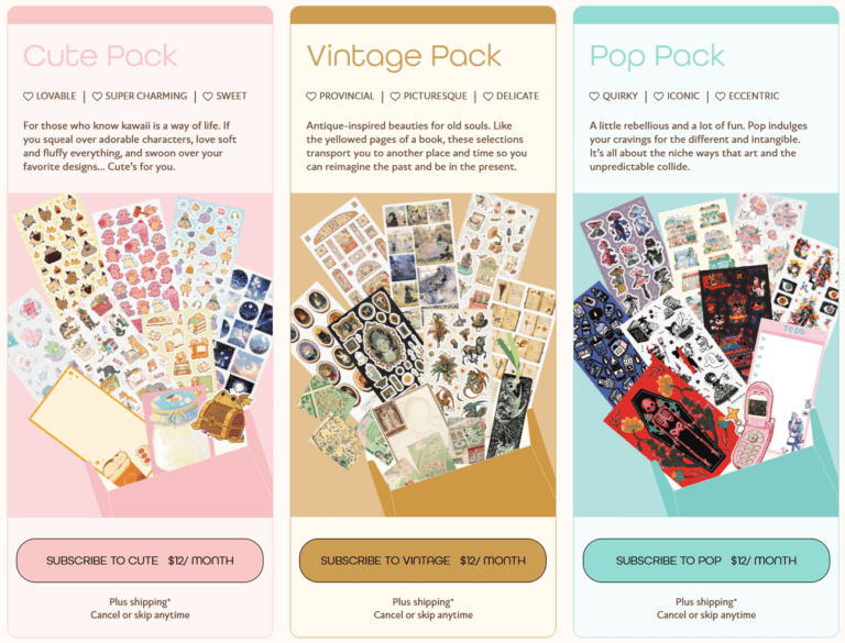 STICKII Monthly Sticker Subscription | Made in CA